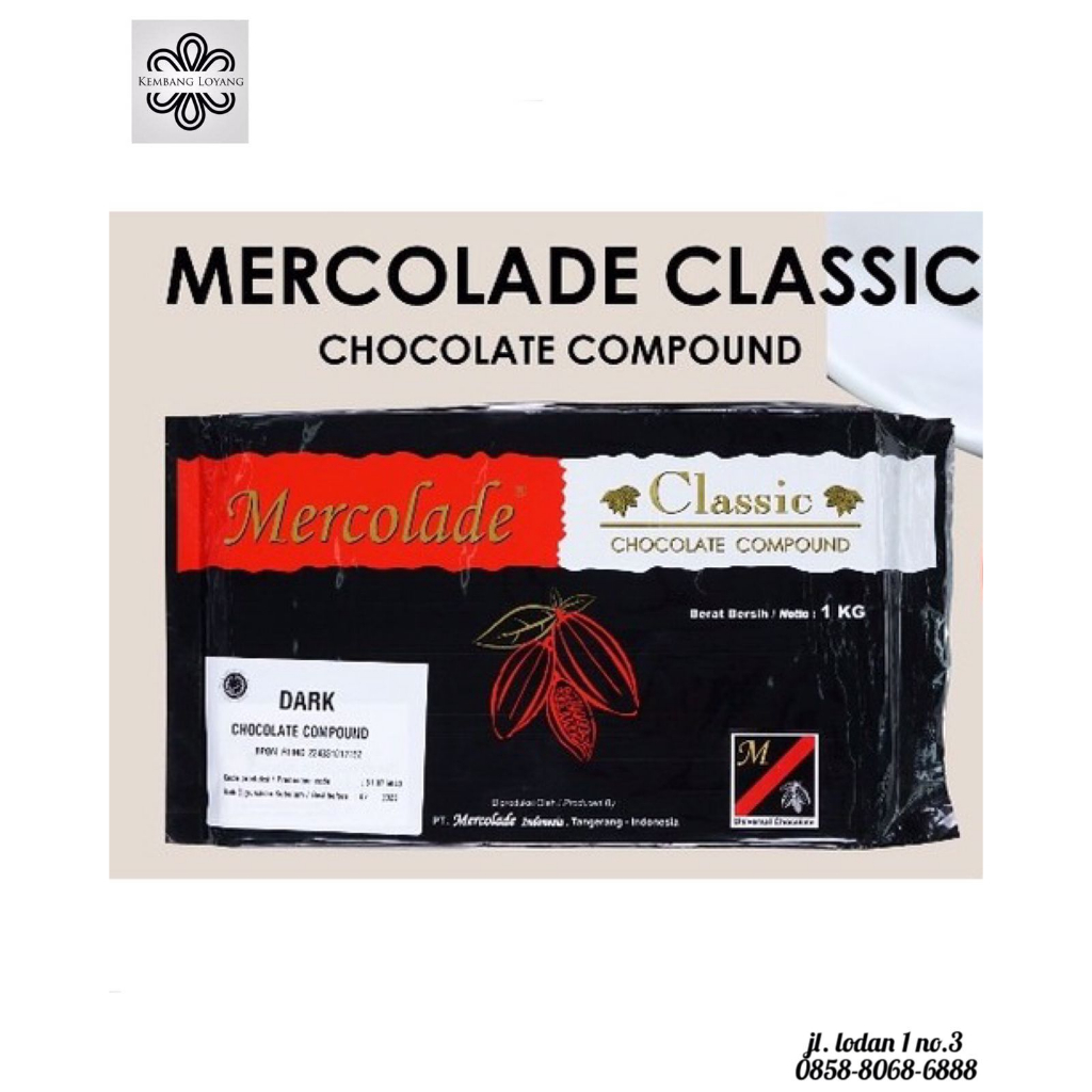 Jual Mercolade Classic Dark Compound Chocolate 1kg | Shopee Indonesia