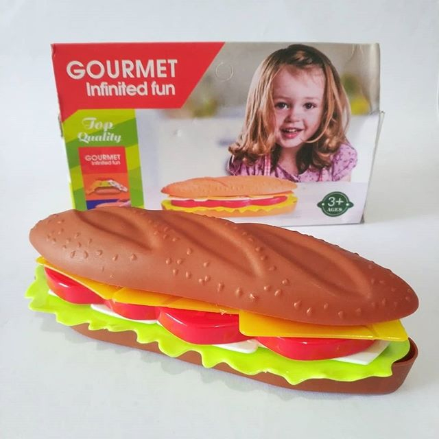 Jual MAINAN HOTDOG SUSUN MURAH MAINAN FIGUR MAKANAN ROTI HOT DOG FAST ...