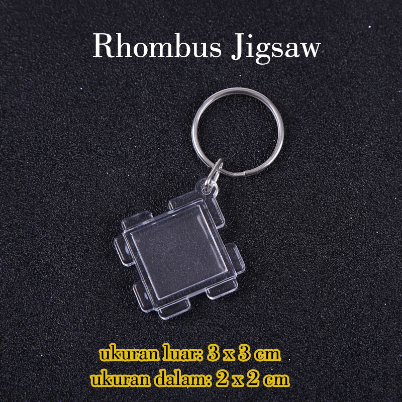 Jual 1 pcs Gantungan Kunci Akrilik Insert Paper Photo Keychain | Shopee ...