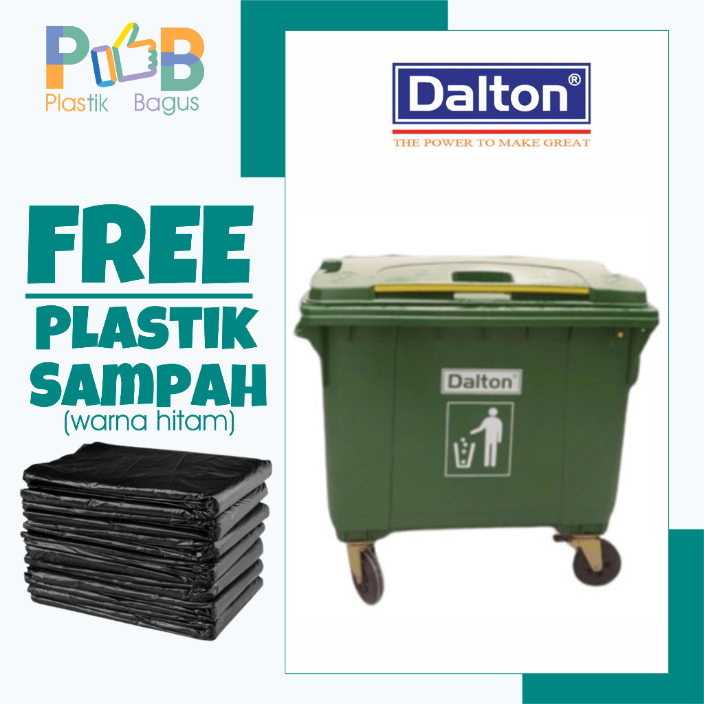 Jual Tempat Sampah 660 liter roda besar dalton lxd 660b | Shopee Indonesia
