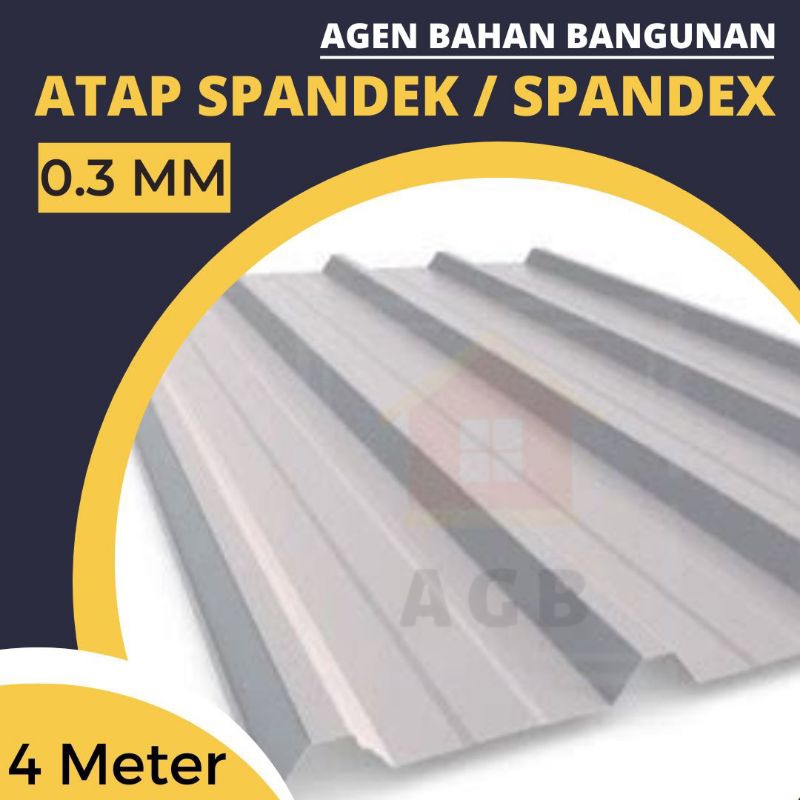 Jual Spandek Atap 0.3 mm STD / Atap Spandek 0.3 mm STD (1 Lembar = 4 ...