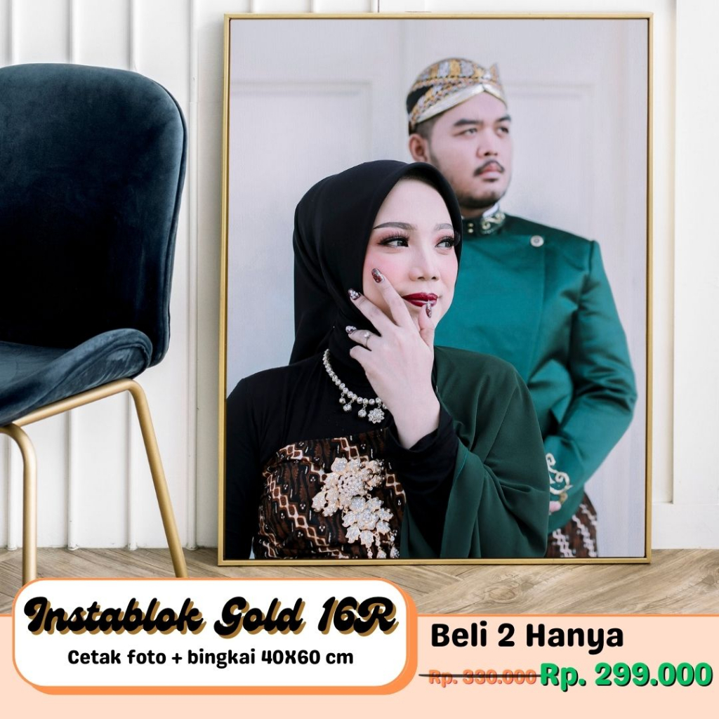 Jual Cetak foto + Bingkai 16R | Foto dinding mewah 40x60 cm | Shopee ...