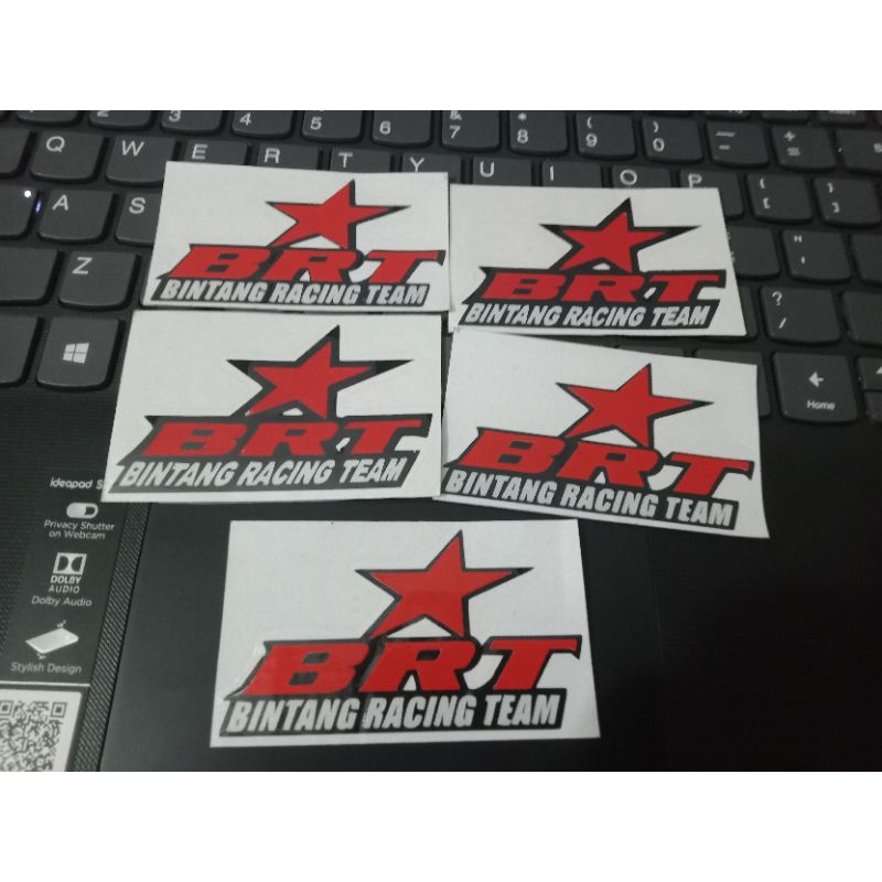 Jual STICKER ORIGINAL BINTANG RACING TEAM BRT ORIGINAL | Shopee Indonesia