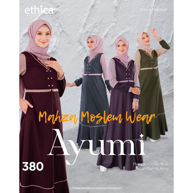 Jual AYUMI 380 || GAMIS DAILY ORIGINAL ETHICA | Shopee Indonesia