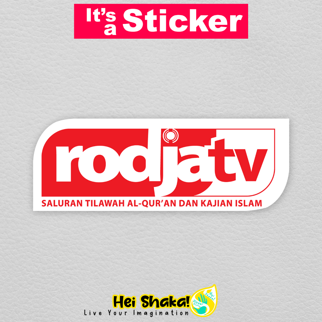 Jual Heishaka Stiker RODJA TV Sticker Televisi Dakwah Muslim Vinyl Anti ...