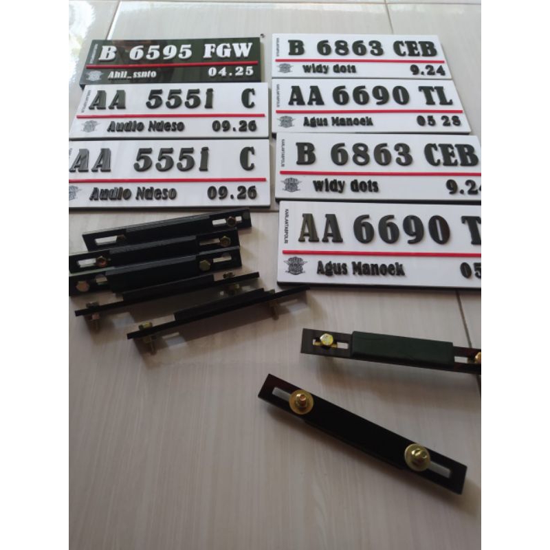 Jual Plat Nomor motor Variasi Akrilik Bebas Rekues (1pcs) | Shopee ...