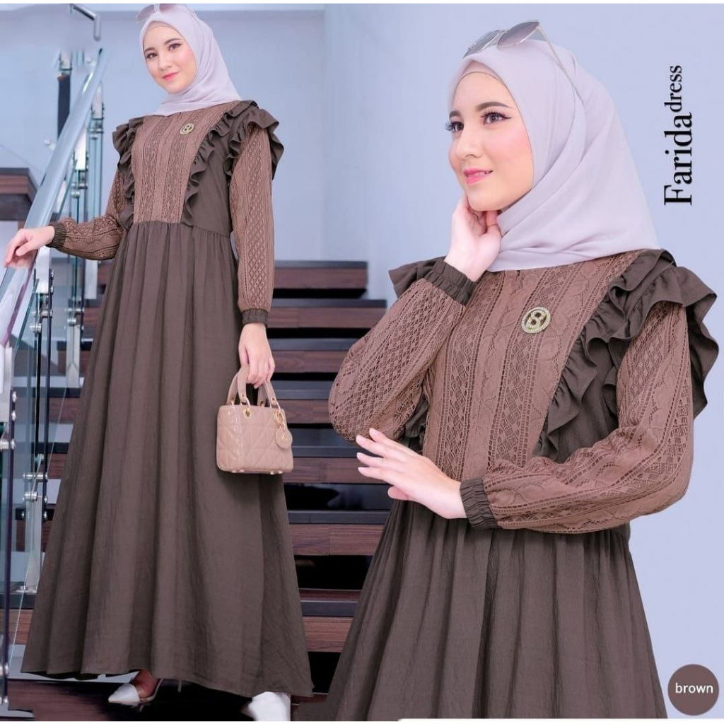 Jual Keindahan dan Keunggulan: Baju Wanita Farida Dress, Model Baru ...