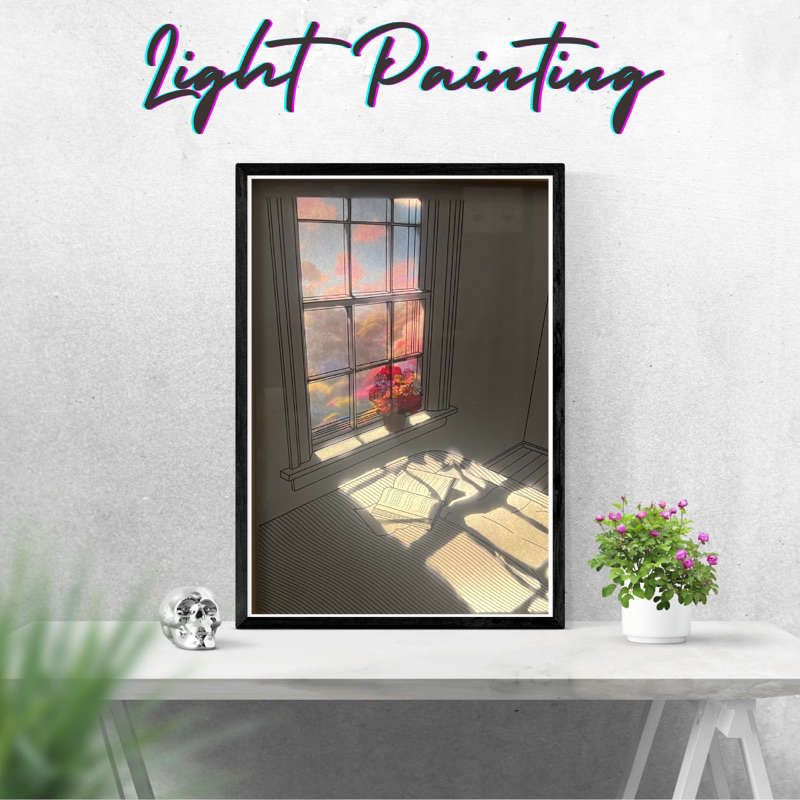 Jual Lightbox LED / Light Painting / Lampu Tidur / Lampu Hias / Lukisan ...