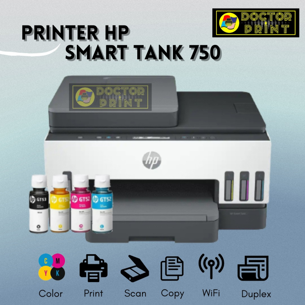 Jual Printer HP Smart Tank 750 Print Scan Copy Wireless Duplex ADF ...