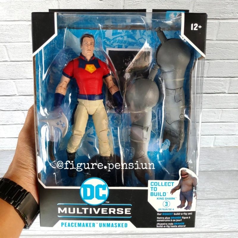 Jual DC DMULTIVERSE MCFARLANE PEACEMAKER UNMASKED KING SHARK SUICIDE ...