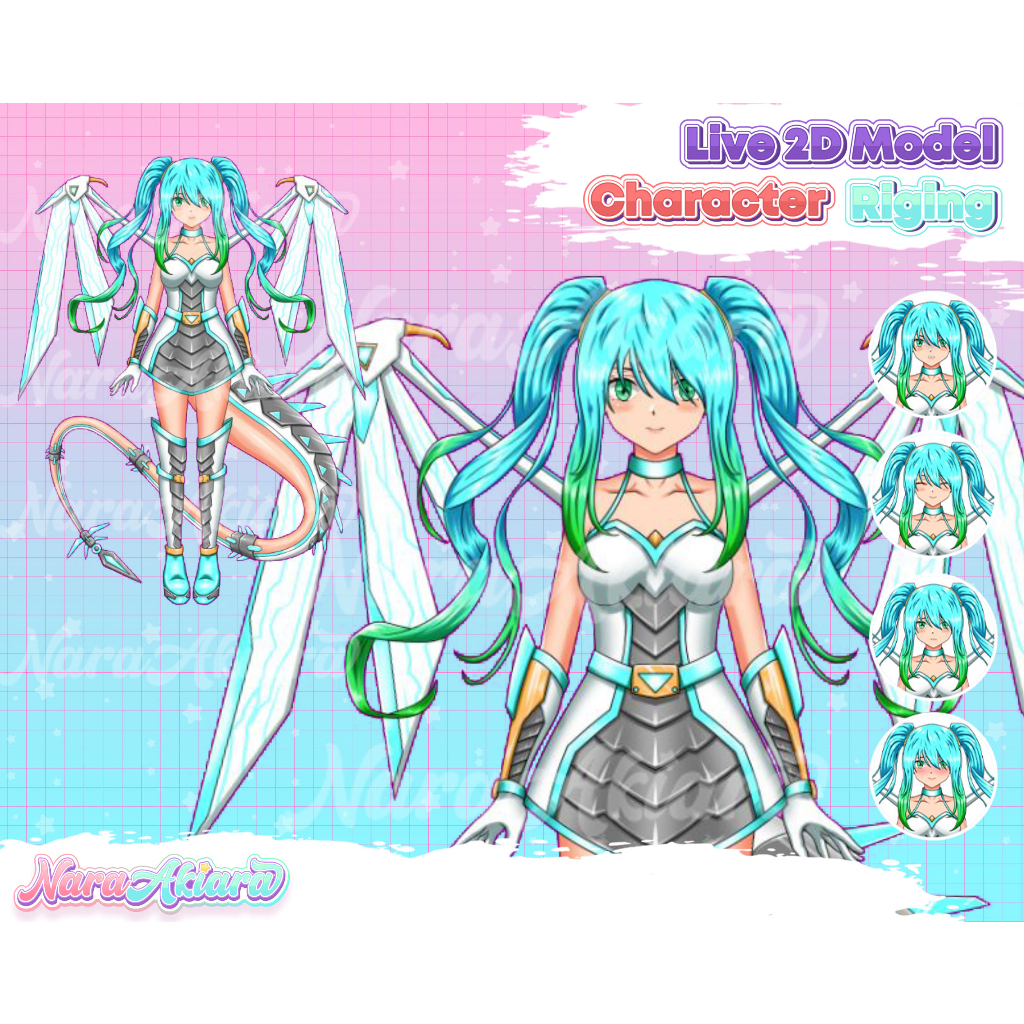 Jual Karakter Anime Vtuber Model Live2D Siap Pakai: Jadikan Streaming ...