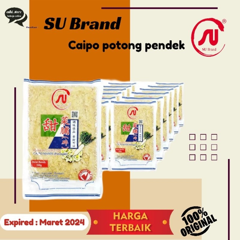 Jual SU Brand Caipo Manis / Lobak Manis potong pendek 500g | Shopee ...
