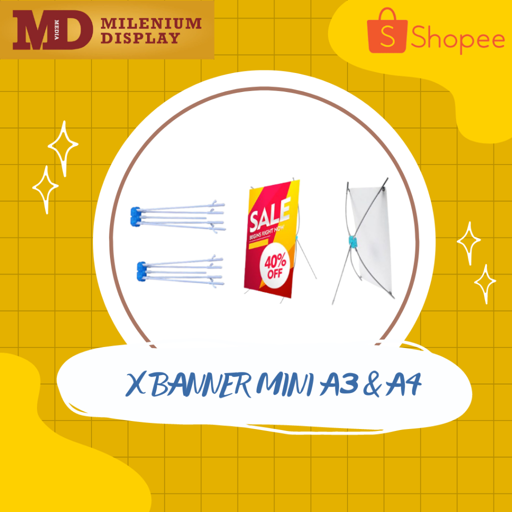 Jual X BANNER MINI A3 & A4 | Shopee Indonesia