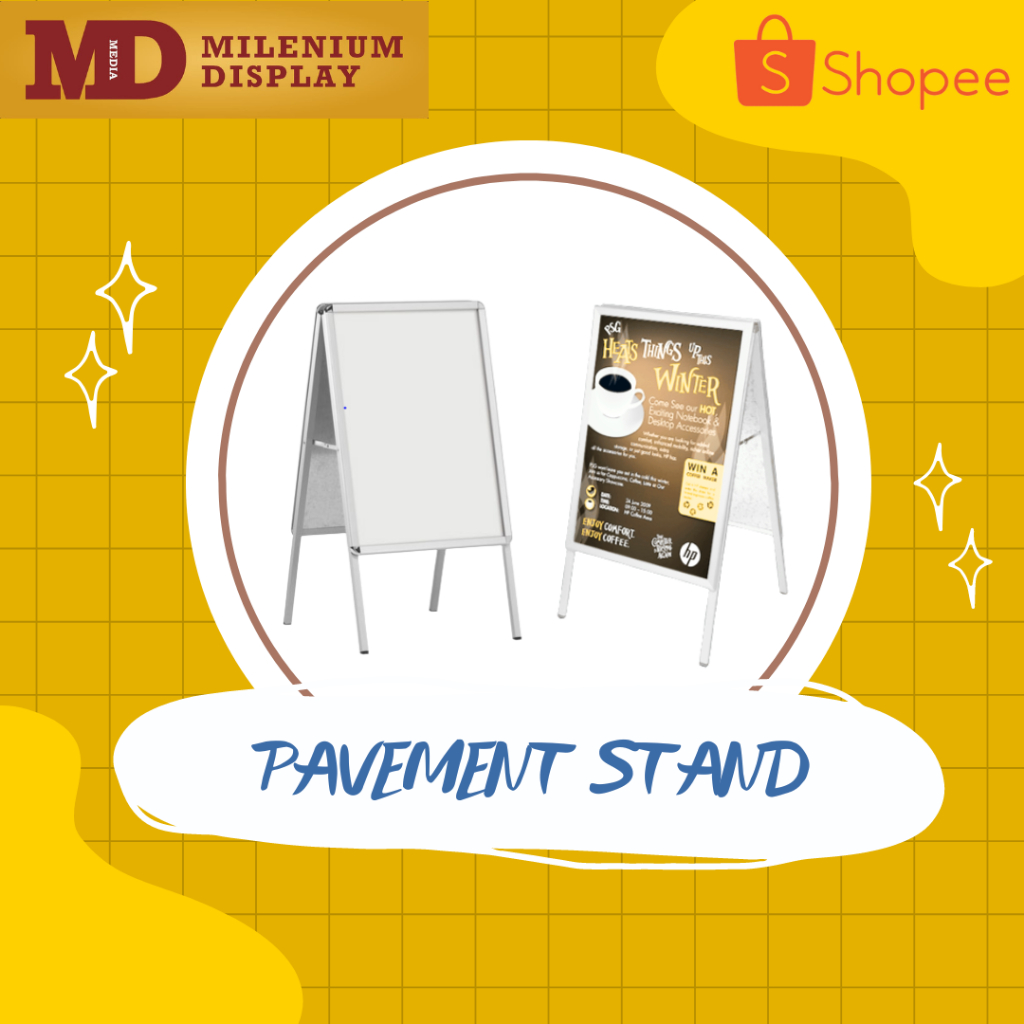 Jual Pavement Stand / Standing promosi 2 sisi 60x80cm | Shopee Indonesia