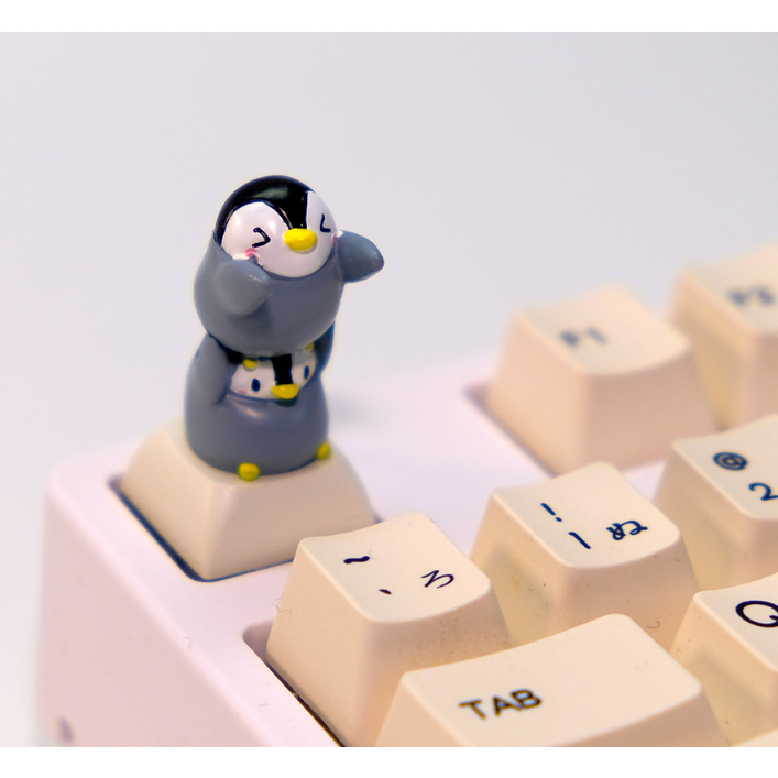 Jual Kawaii Pinguin Mechanical Keyboard ; Artisan custom keyboard ...