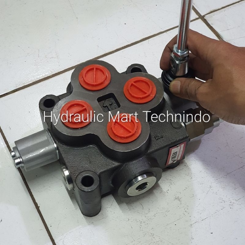 Jual hand control valve hydraulic ZT-L20F-OT 1 tuas spring all port 3/4 ...