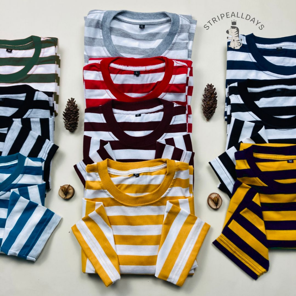Jual 12.12 little stripealldays - Kaos Stripe Dewasa Classic Light ...