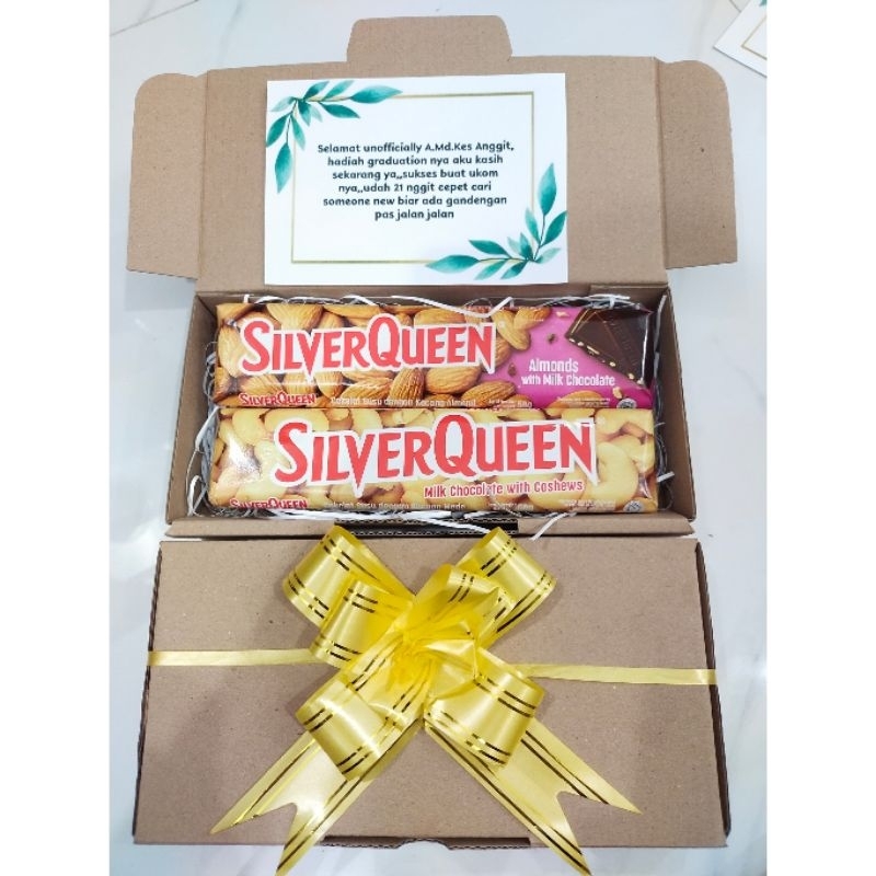 Jual Coklat cokelat chocolate Silverqueen / silver queen gift box ...