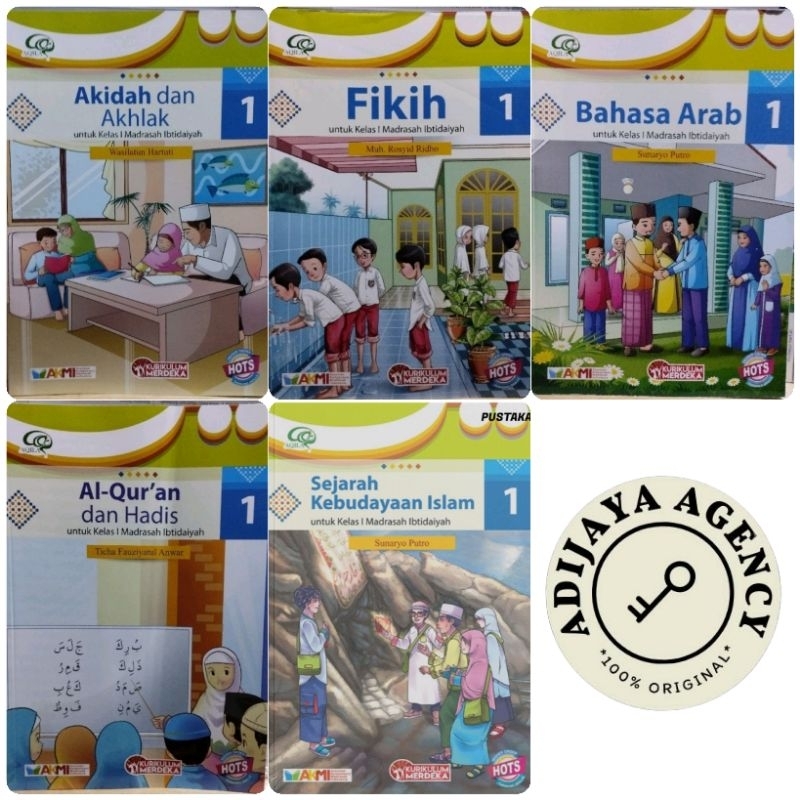 Jual Bahasa Arab Fikih SKI Al Quran Hadis Akidah Akhlak SD MI Kelas 1 Kurikulum Merdeka HOTS ...