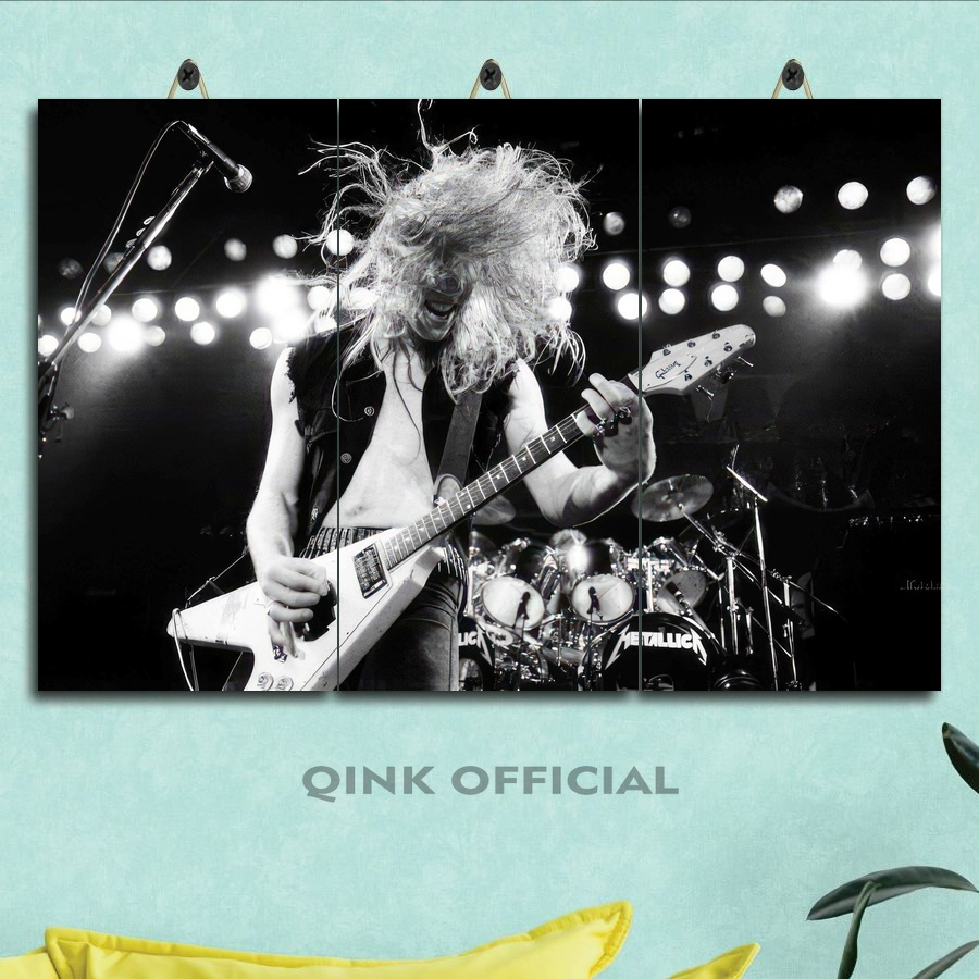 Jual HIASAN DINDING GAMBAR BAND METALLICA 45X30 MULTI PANEL / QINK ...