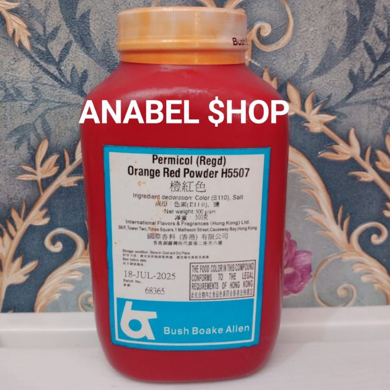 Jual Permicol Regd Orange Red Powder H5507 Pewarna Makanan Bubuk ...