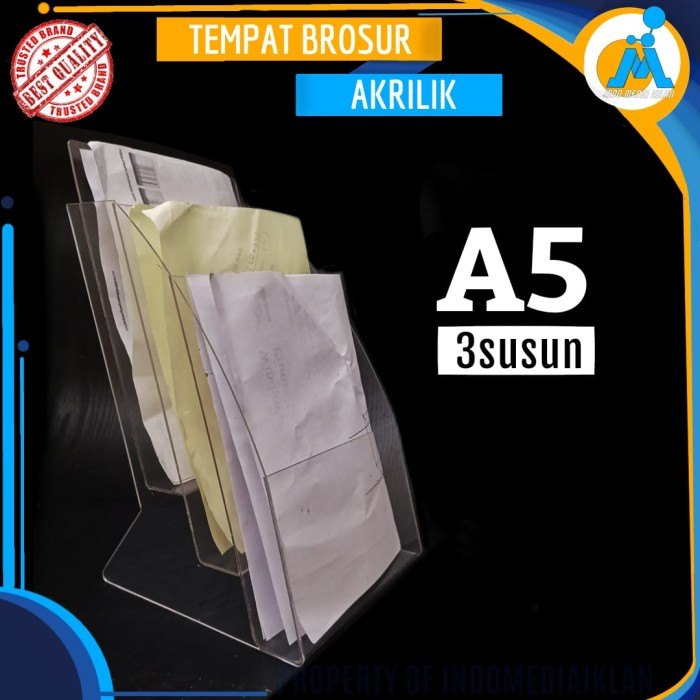 Jual Acrylic Tempat Brosur / Akrilik Tempat Brosur A5 | Shopee Indonesia