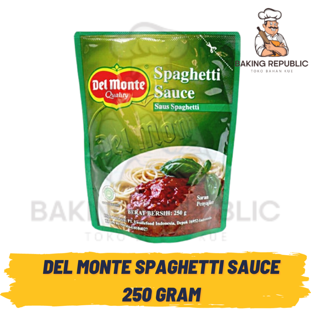 Jual DEL MONTE | DM SPAGHETTI SAUCE | 250 GRAM | KEMASAN POUCH | Shopee ...
