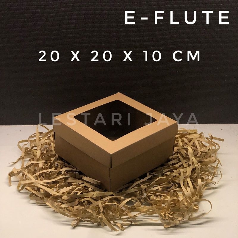 Jual Box Kardus E-Flute Coklat Untuk Packaging Olshop Sovenir Baju ...