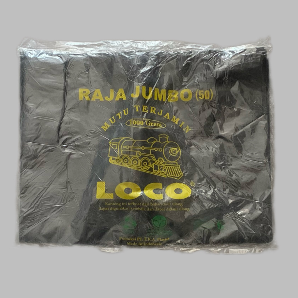 Jual Anugrah Plastik Kantong Plastik Merah Hitam Loco 50 | Kresek Hitam ...