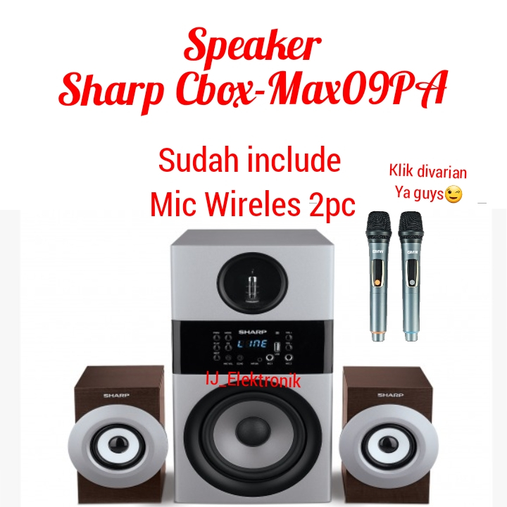 Jual Sharp XMAX High Definition 2.1 Karaoke Speaker System CBOX-MAX09PA | Shopee Indonesia
