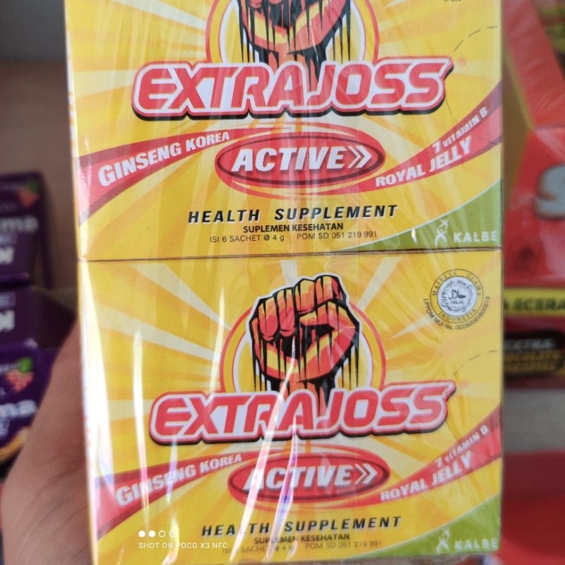 Jual Extra Joss Active Sachet 1 Kotak (isi 6) | Shopee Indonesia