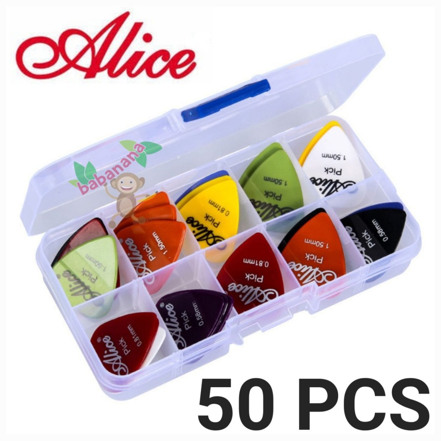 Jual Pick Gitar Alice Akustik 1 PCS Multi Color Pik Guitar Petik Murah ...
