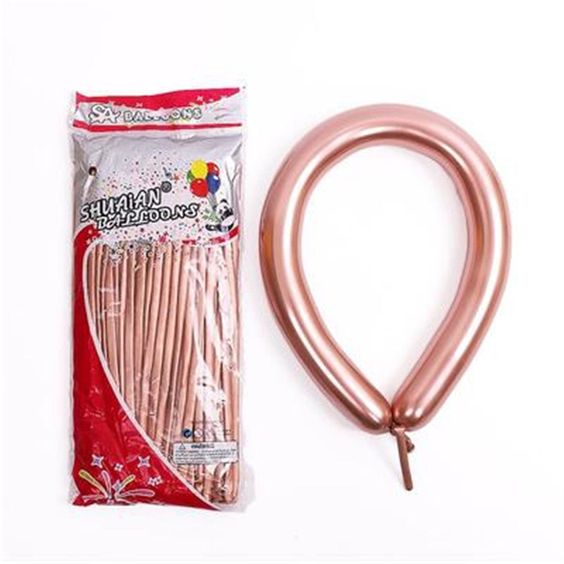 Jual 100PCS (1PACK) Balon Twist Cacing Pentil Chrome Matte Panjang 1 ...