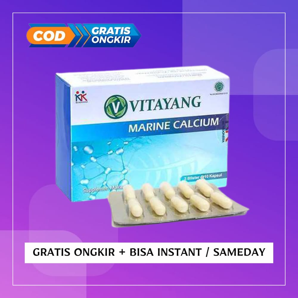 Jual Vitayang Marine Calcium Suplemen Osteoporosis Memperkuat Tulang ...