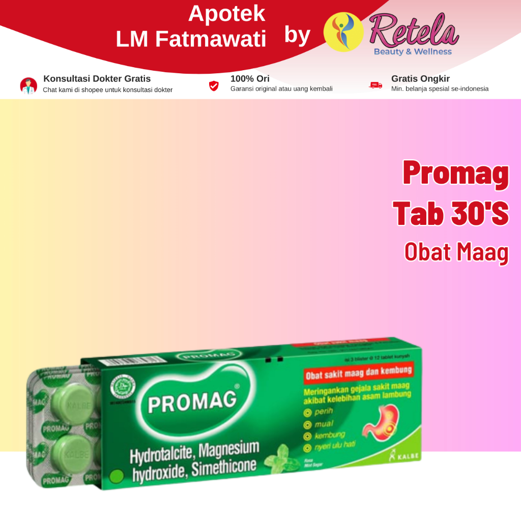 Jual PROMAG TABLET 1 STRIP 10 TABLET | Shopee Indonesia
