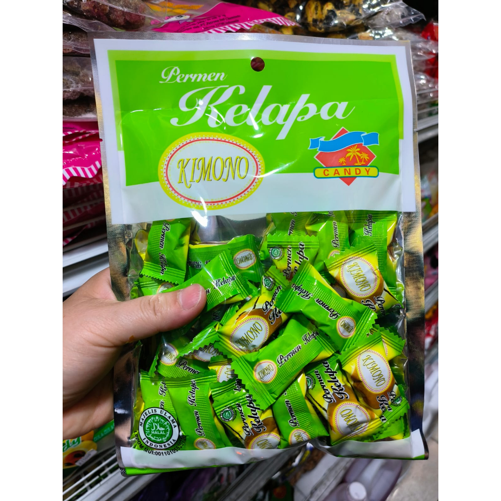Jual Permen kimono kelapa/permen rasa kelapa | Shopee Indonesia