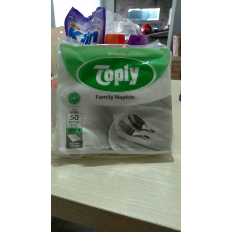 Jual [ 1karton ] Toply family napkin tissue 50 lembar | Shopee Indonesia