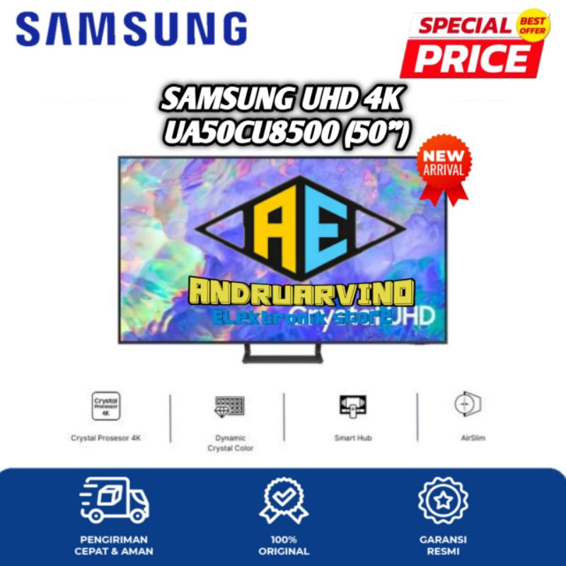 Jual Samsung 50 Inch Crystal UHD 4K HDR Smart TV (2023) UA50CU8500 | Shopee Indonesia