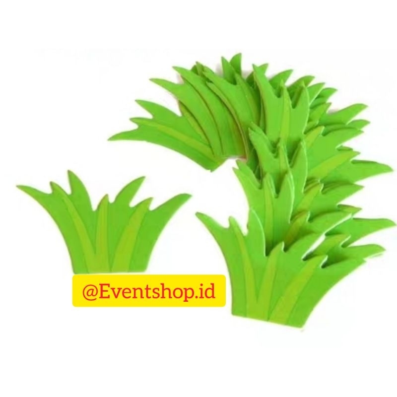 Jual topper rumput isi 50pcs/topper cake /topper happy birthday /giasan ...