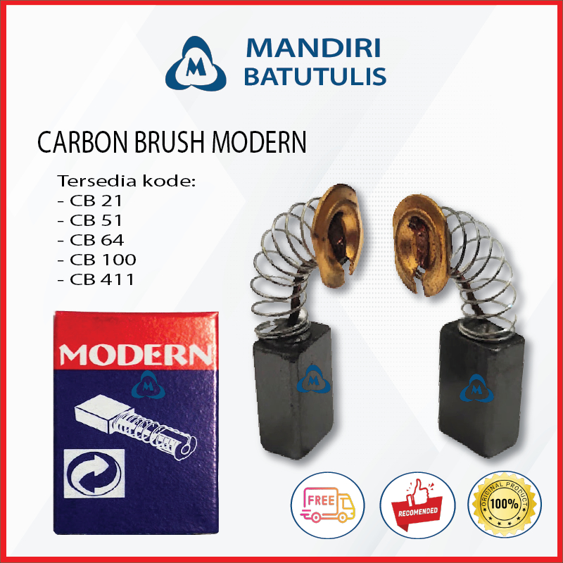 Jual KUL - SPUL - CARBON BRUSH ARANG MODERN CB 21 CB 51 CB 64 CB 100 CB ...
