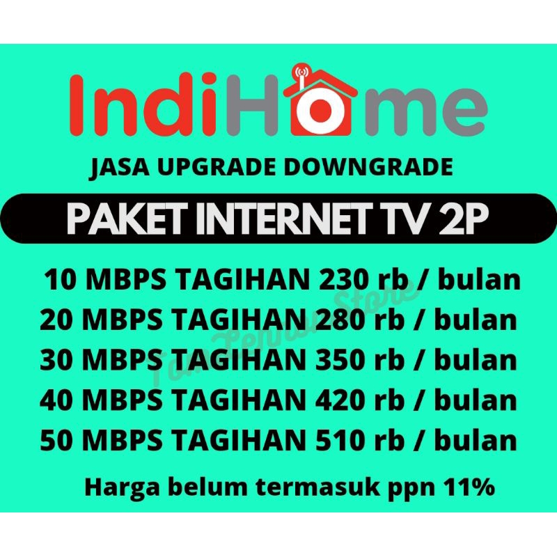 Jual MIGRASI 2P INET+TV INDIHOME || MIGRASI SPEED INDIHOME || UPGRADE ...
