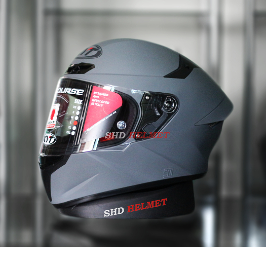 Jual Helm Full Face KYT TT Course Solid Matt Gorilla Gorila Grey TTC ...
