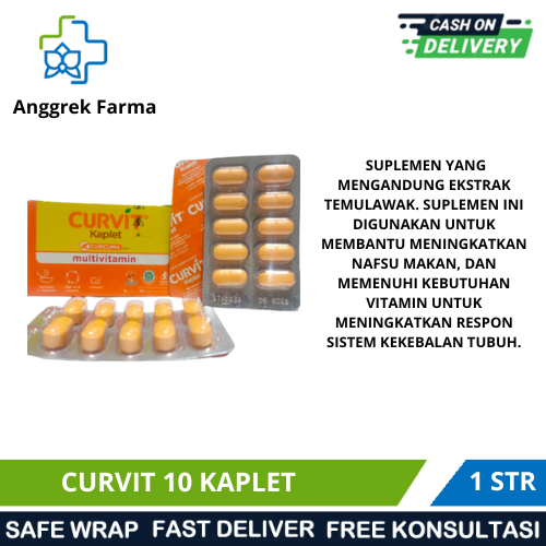 Jual Curvit 10 Kaplet/Suplemen Meningkatkan Nafsu Makan/ Memenuhi ...