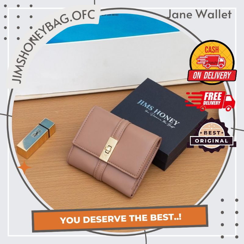 Jual DOMPET LIPAT PANJANG WANITA CEWEK KECIL IMPORT MURAH JANE WALLET JIMS HONEY FREE BOX ...