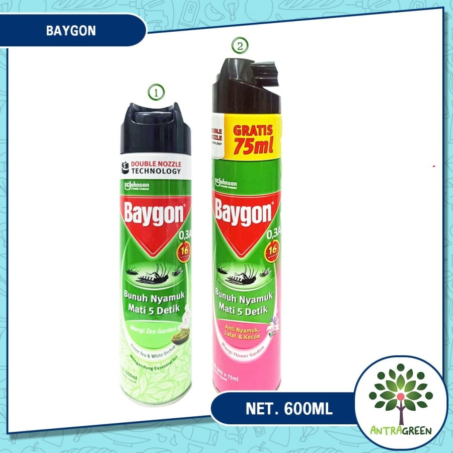 Jual BAYGON AEROSOL SPRAY 600ml - all variant | Shopee Indonesia