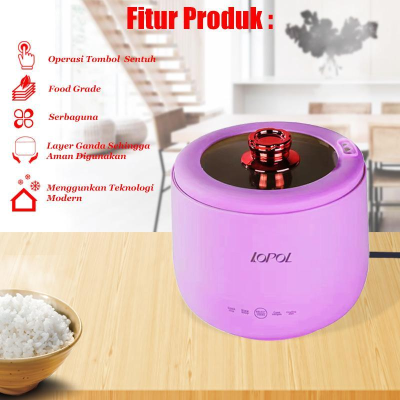 Jual DS.ID COD LOPOL Rice Cooker Mini Magic Com Mini 1.2 Liter / Panci Listrik Serbaguna Smart ...