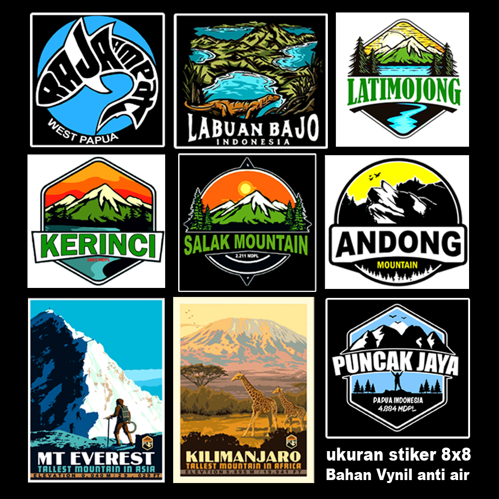 Jual STIKER GUNUNG INDONESIA | Shopee Indonesia