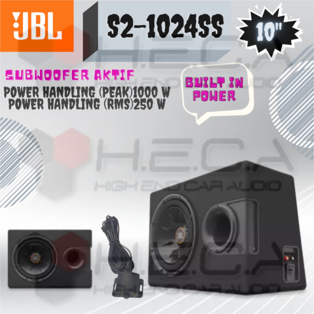 Jual JBL S2-1024SS Subwoofer Box 10 inch Aktif Built In Power Sub Kotak ...