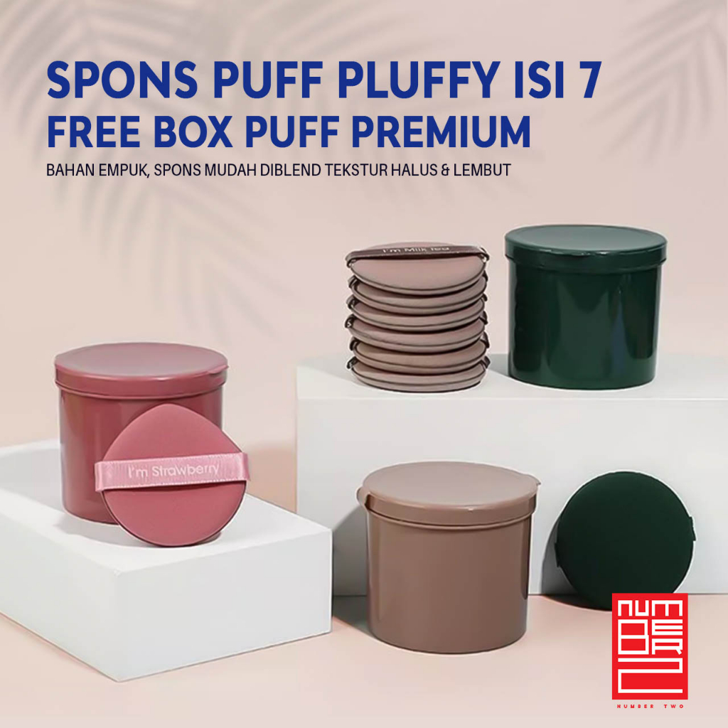 Jual Spons sponge puff make up bulat bedak fundation padat wanita tebal ...