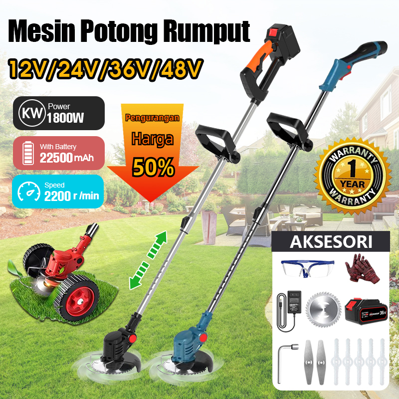 Jual Mesin potong rumput 48V Baterai litium mesin pemotong rumput ...